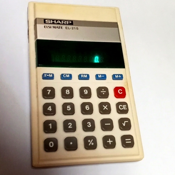 Sharp | Other | Vintage Sharp Elsi Mate El2 5 Green Light Calculator ...